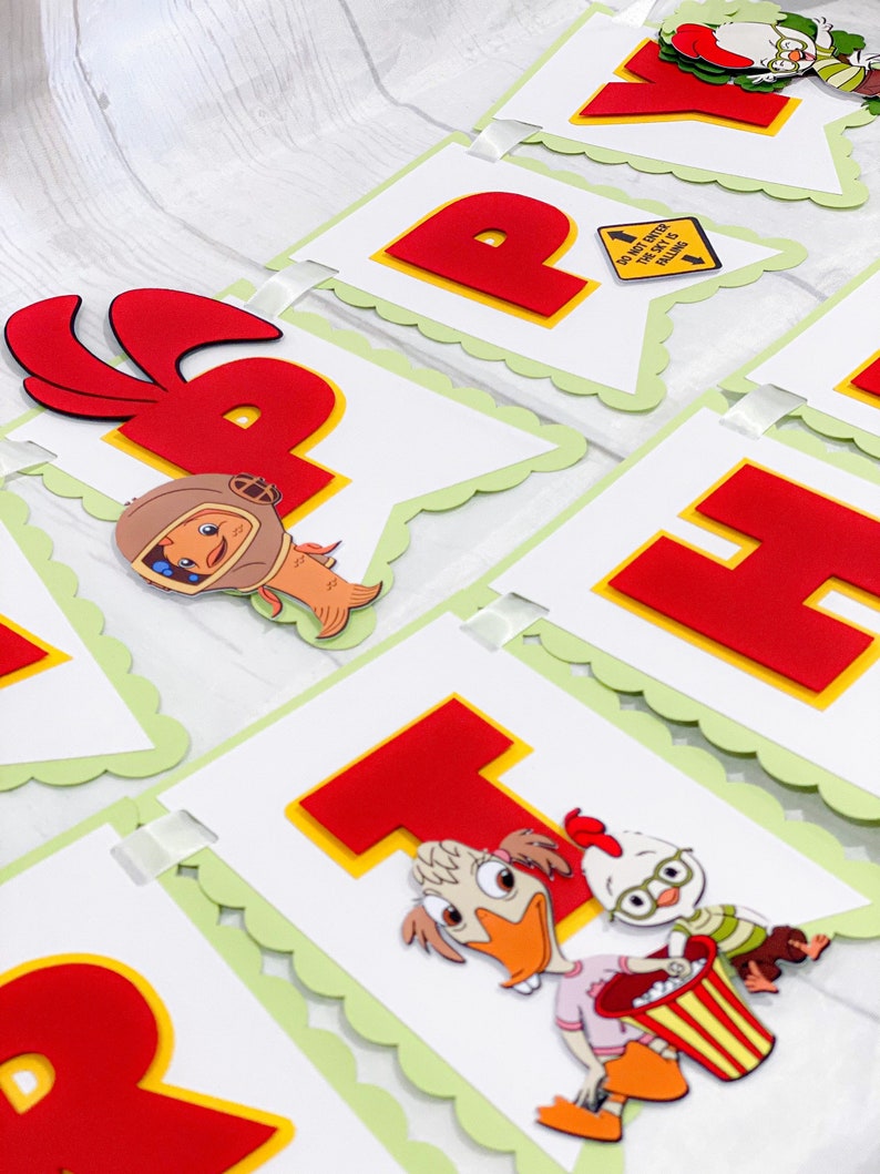 Chicken Little Theme Banner Chicken Little Theme Party - Etsy