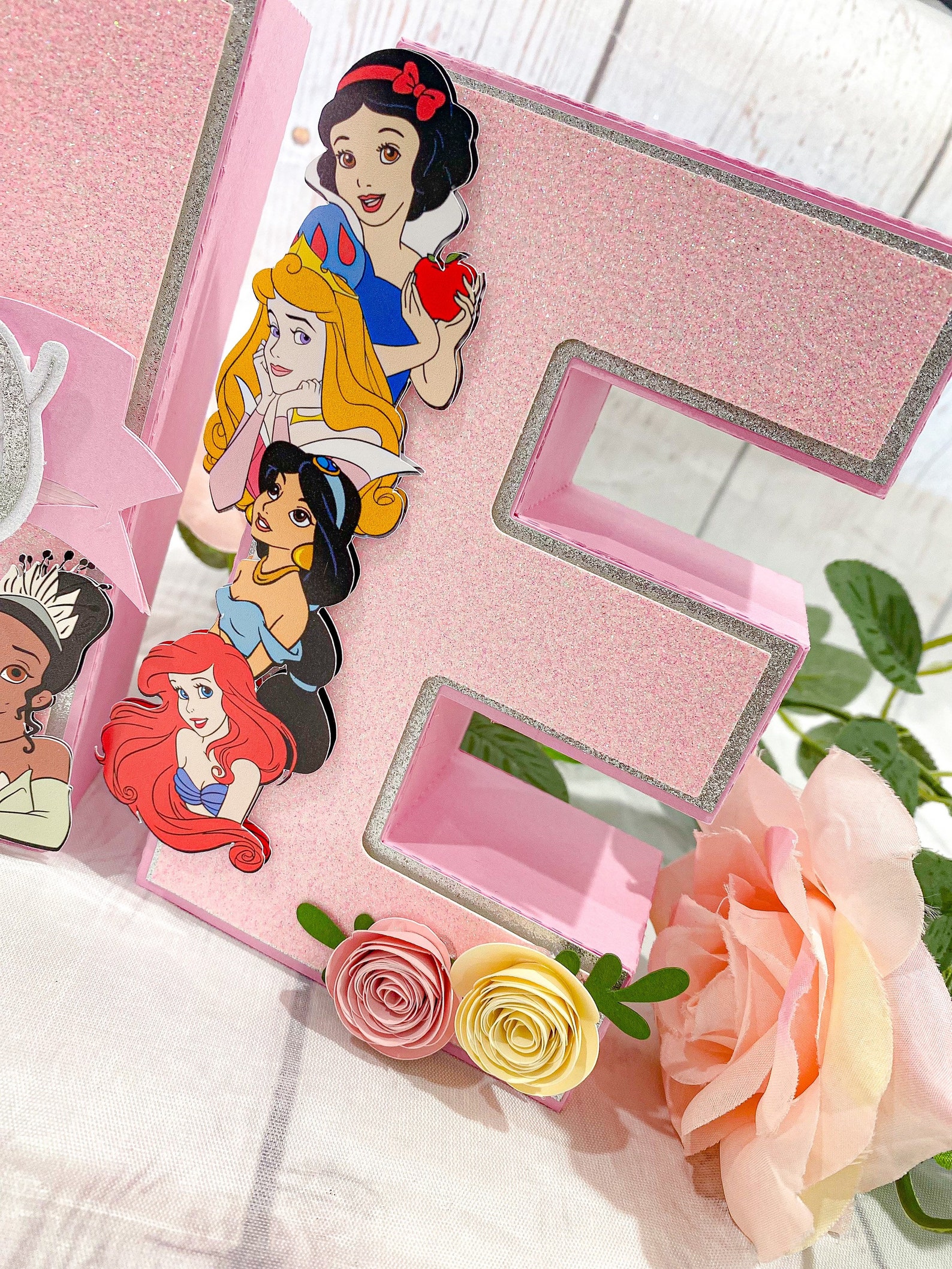 ONE Princess 3D Letters Princess Party Theme Princess - Etsy