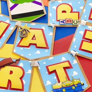 Toy Story Birthday Banner | Personalized Birthday Banner | Toy Story ...
