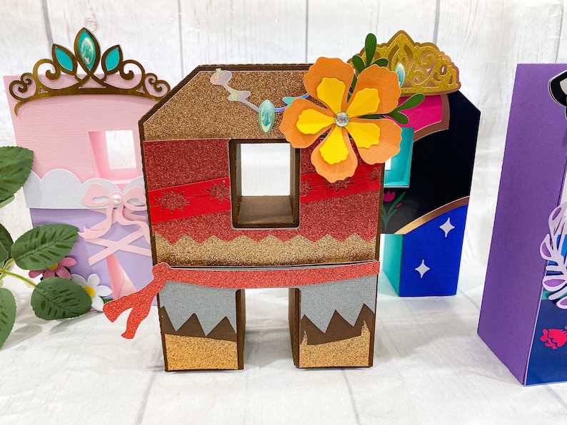 Princess Theme 3D Letters or Numbers | Princess Party Theme | Disney ...