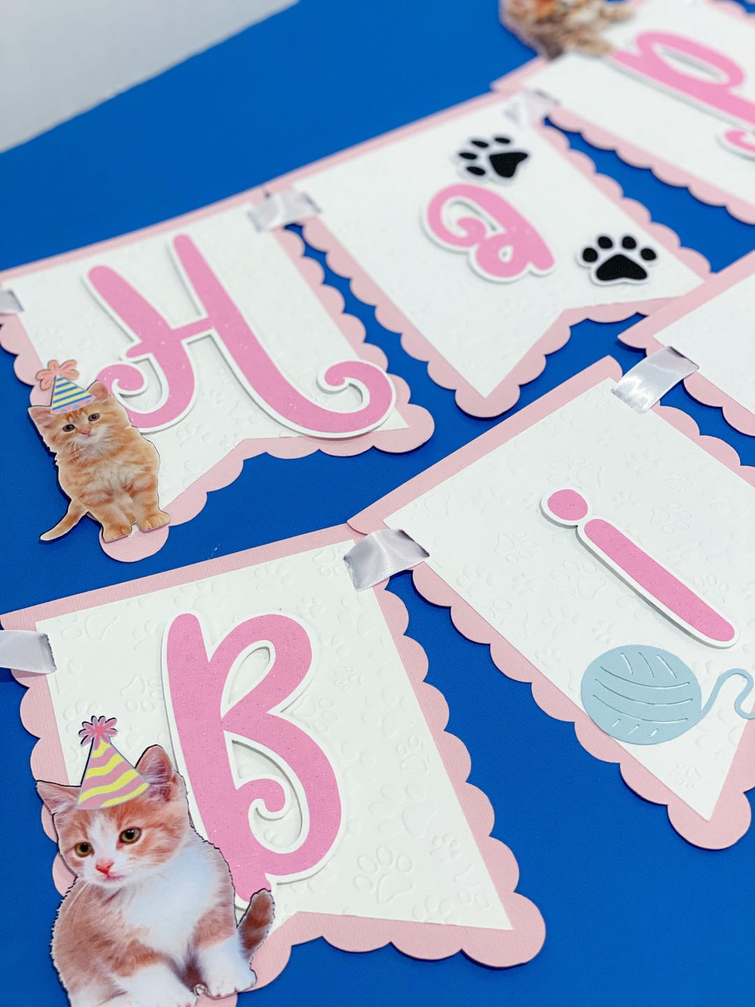 Cute Cats Theme Banner | Pets Birthday Banner | Personalized Birthday ...
