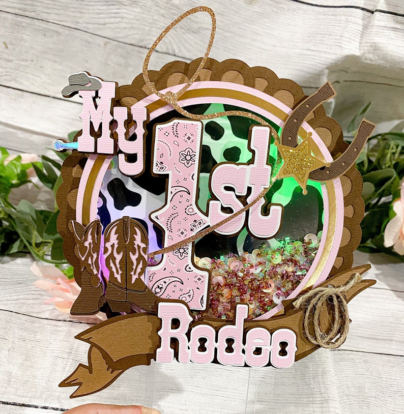 My First Rodeo Cake Topper Personalized Cake Topper - Etsy