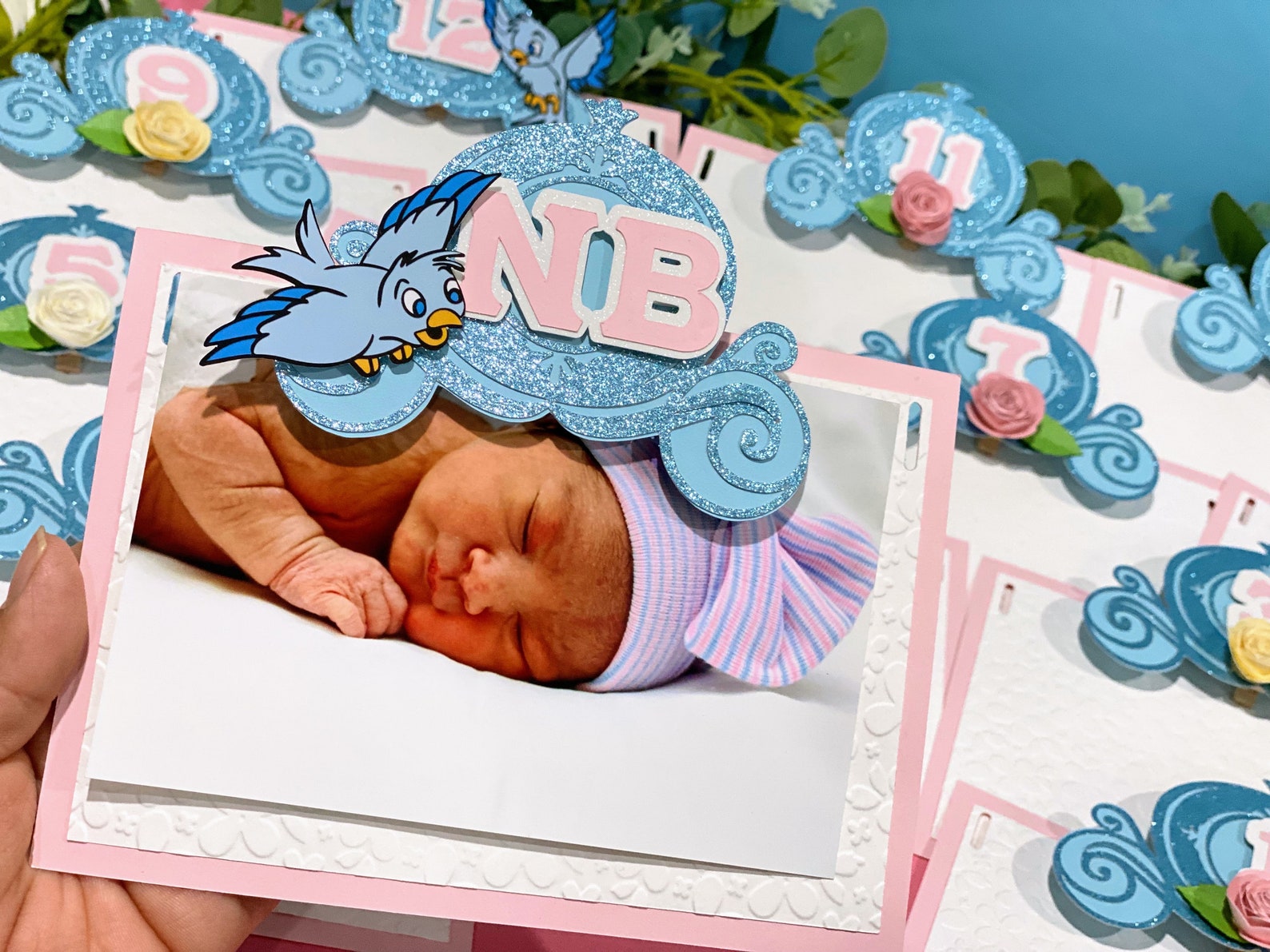 Landscape Frame Cinderella Birthday Banner Cinderella Princess Theme ...