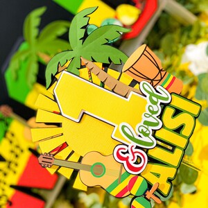 One & Loved Cake Topper | Reggae Theme Cake Topper | One Love First ...