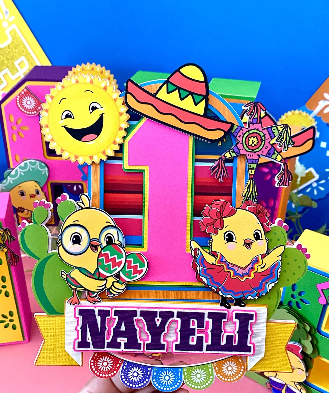 Canticos Cake Topper | Hot Pink Canticos Theme Birthday Party Supplies ...