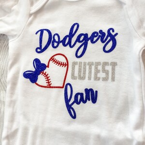 Dodgers Cutest Fan Onesie Baby Onesie Custom Baby Onesie - Etsy