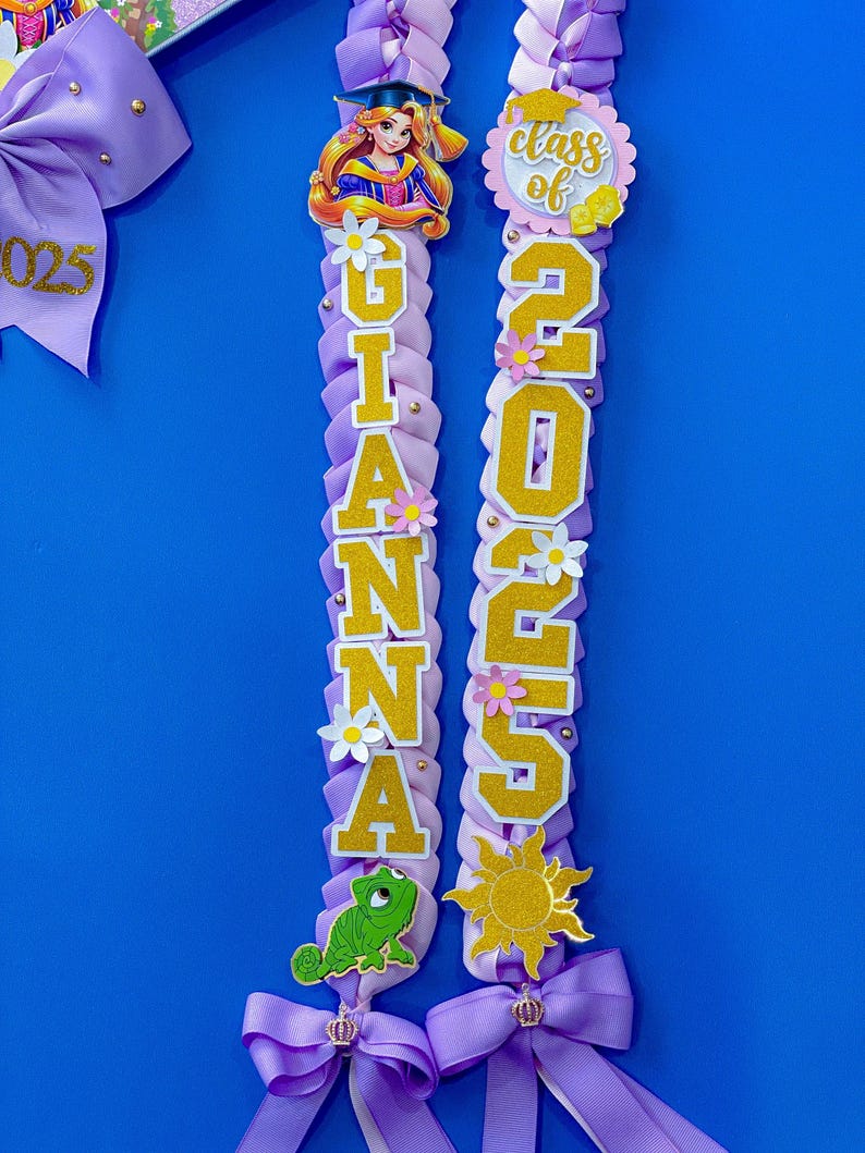Rapunzel Graduation Lei | Kindergarten Graduation Lei | Graduation Gift ...