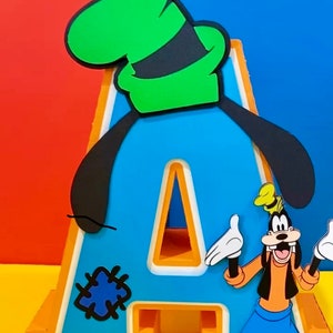 Large Goofy Theme 3D Letters or Numbers | Goofy Party Theme | Goofy ...