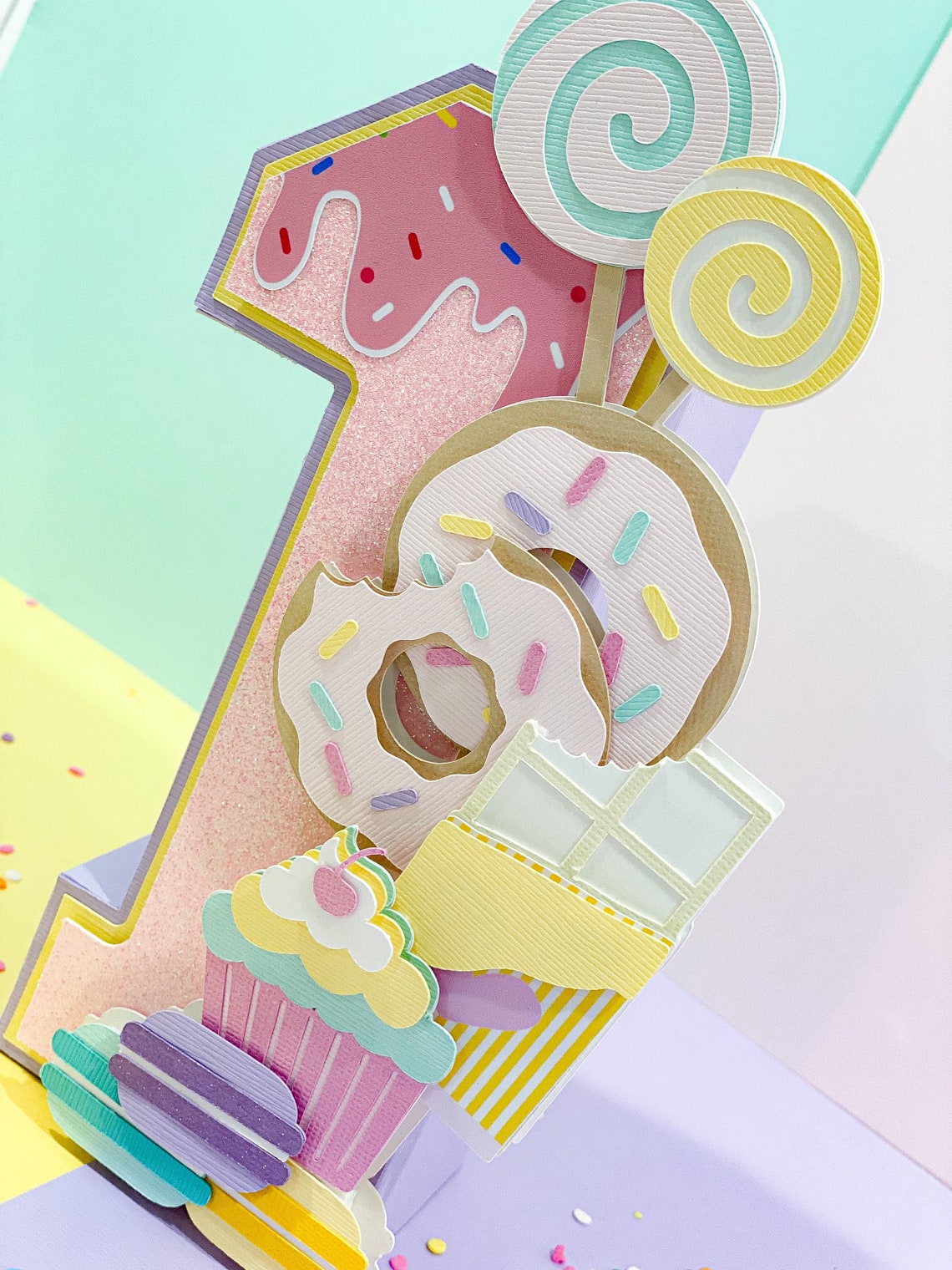 Candyland Theme 3D Letters Donut Candy Party Theme Sweet - Etsy