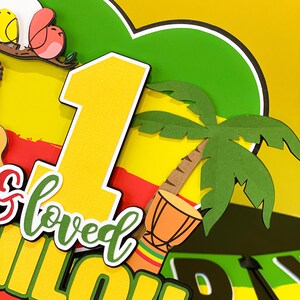 One & Loved Cake Topper Reggae Theme Cake Topper One Love First ...