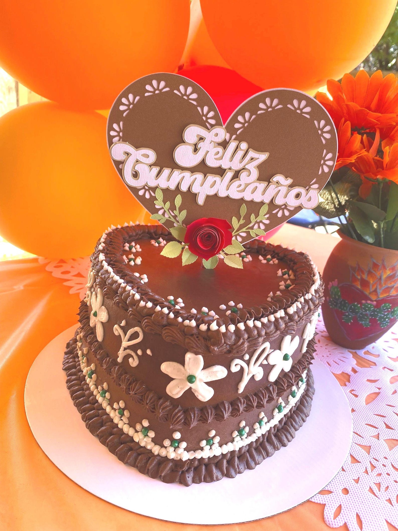 Talavera Topper | Traditional Mexican Theme Cake Topper | Barro Theme ...