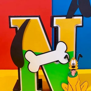 Large Mickey Mouse Clubhouse Theme 3D Letters or Numbers | Oh Toodles ...