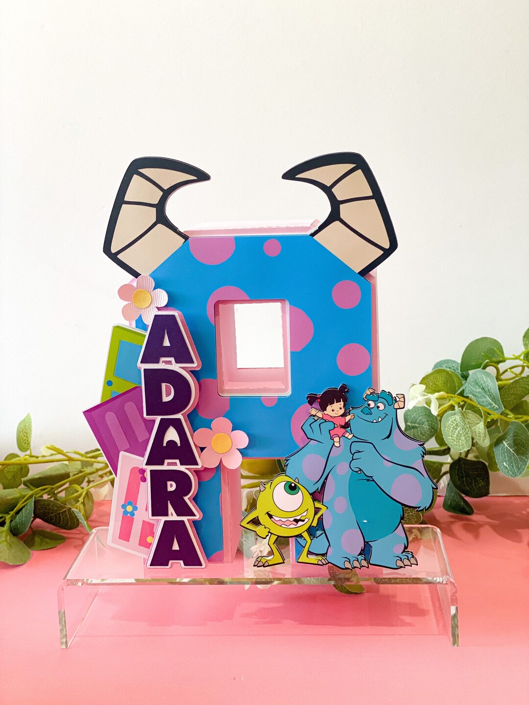 Monsters Inc Inspired Theme 3D Letters | Sully and Boo Party Theme ...