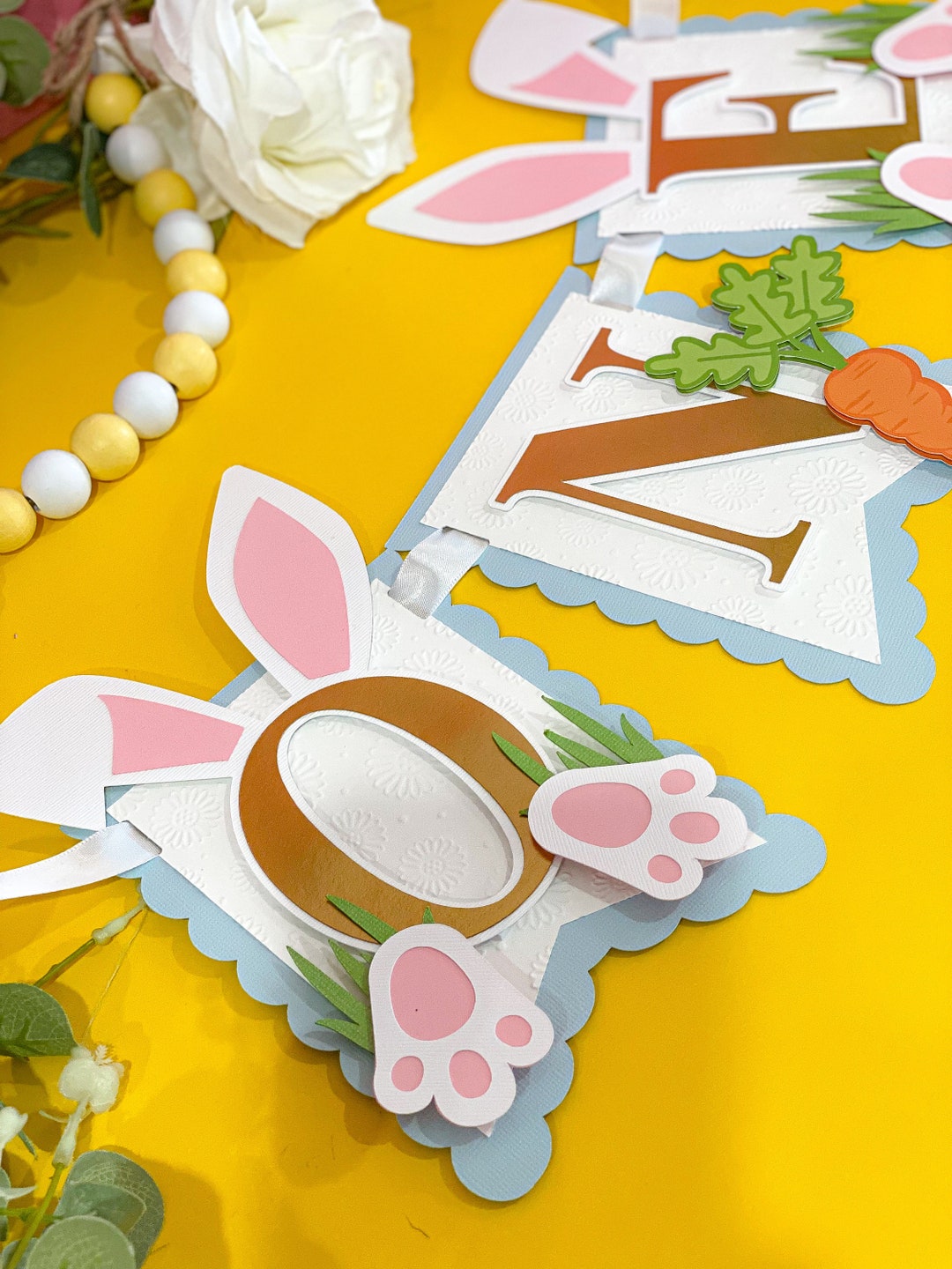 Some Bunny is One Banner | Bunny Easter Theme Party | Bunny ONE Banner ...