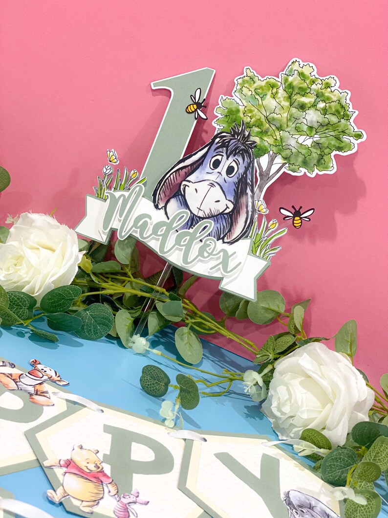 Sage Eeyore Winnie the Pooh Cake Topper Baby Shower Cake - Etsy