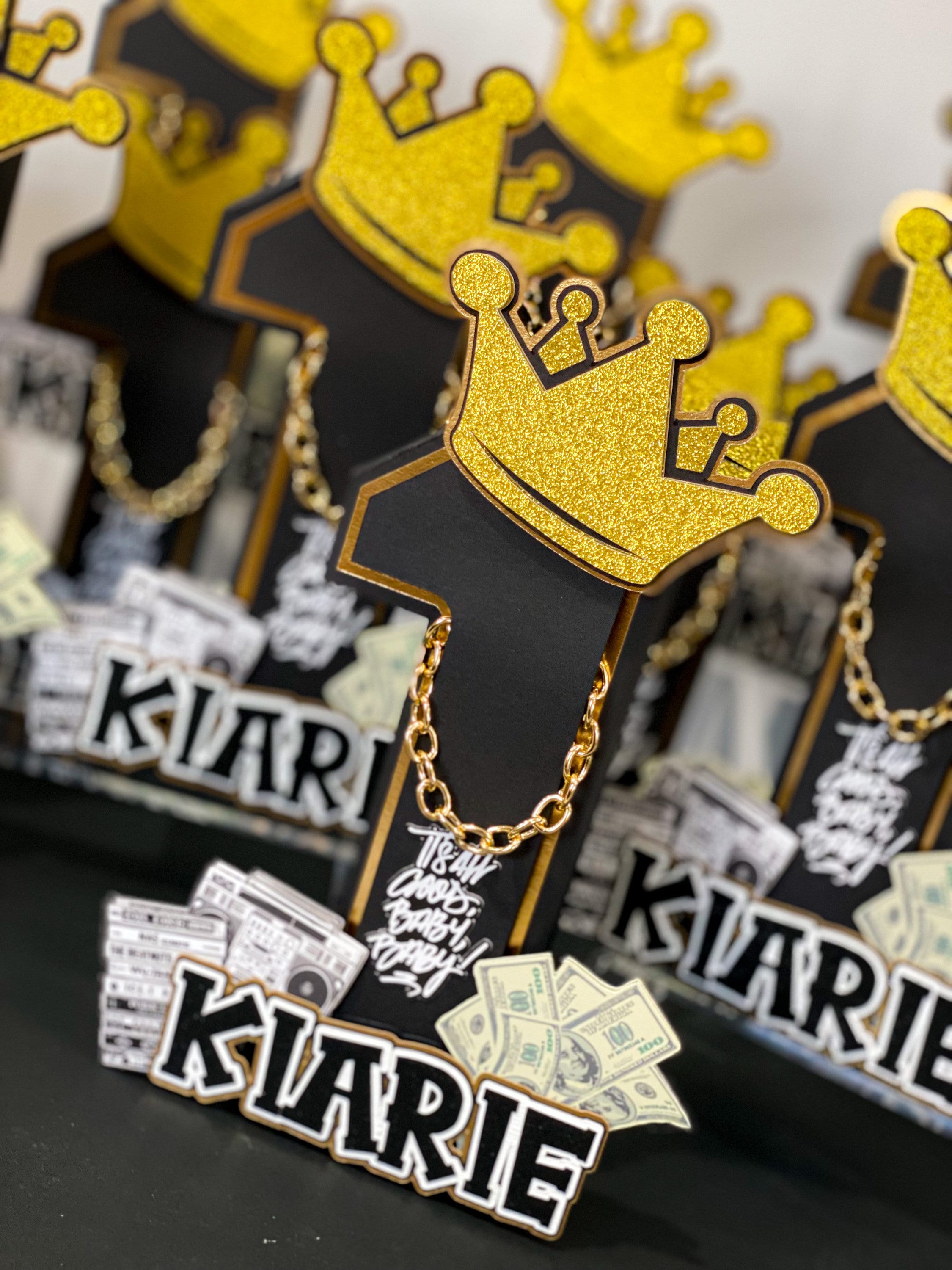 Notorious ONE Theme 3D Letters With Name | Hip Hop Party Theme | Rap ...