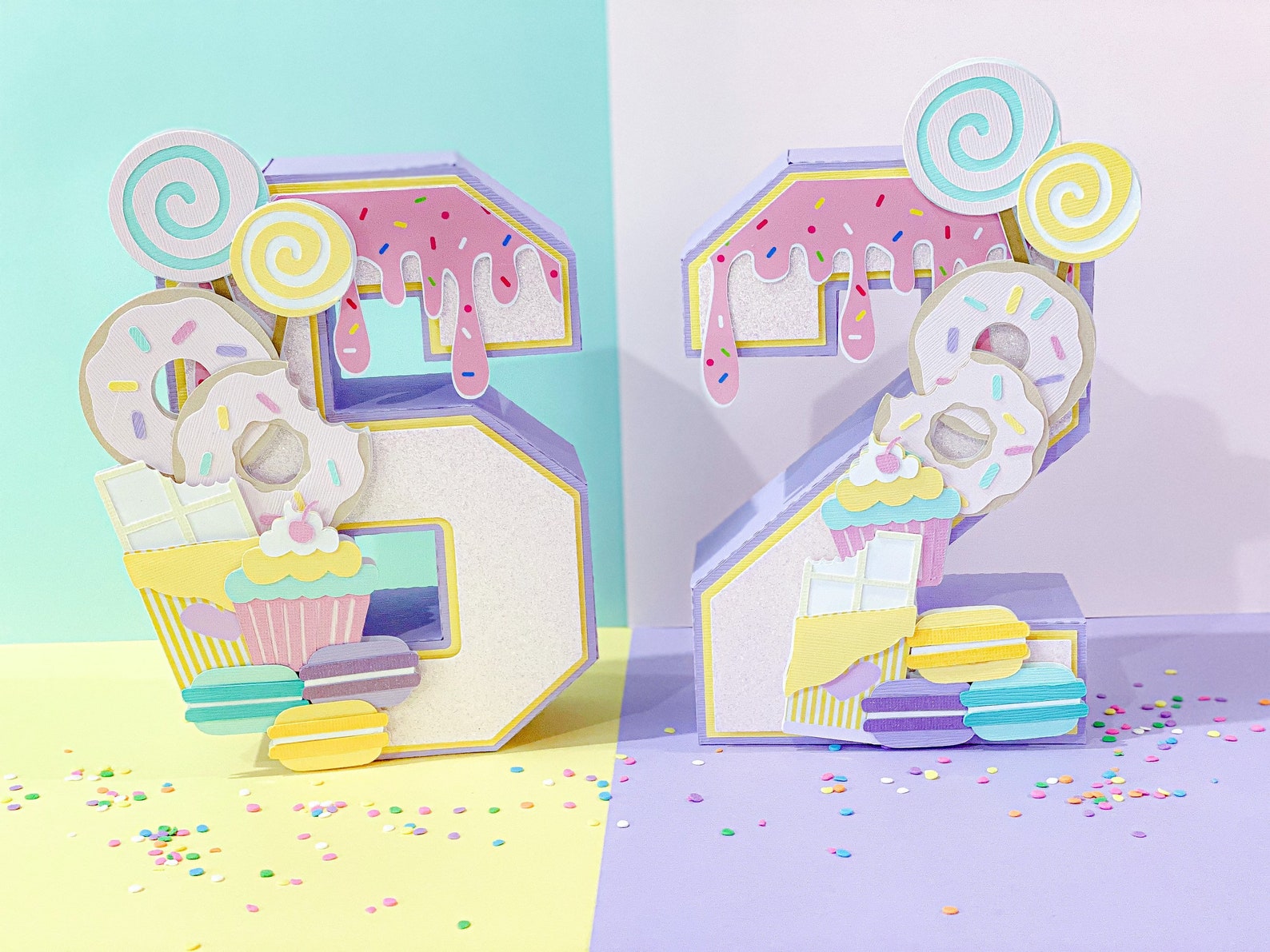 Candyland Theme 3D Letters Donut Candy Party Theme Sweet - Etsy