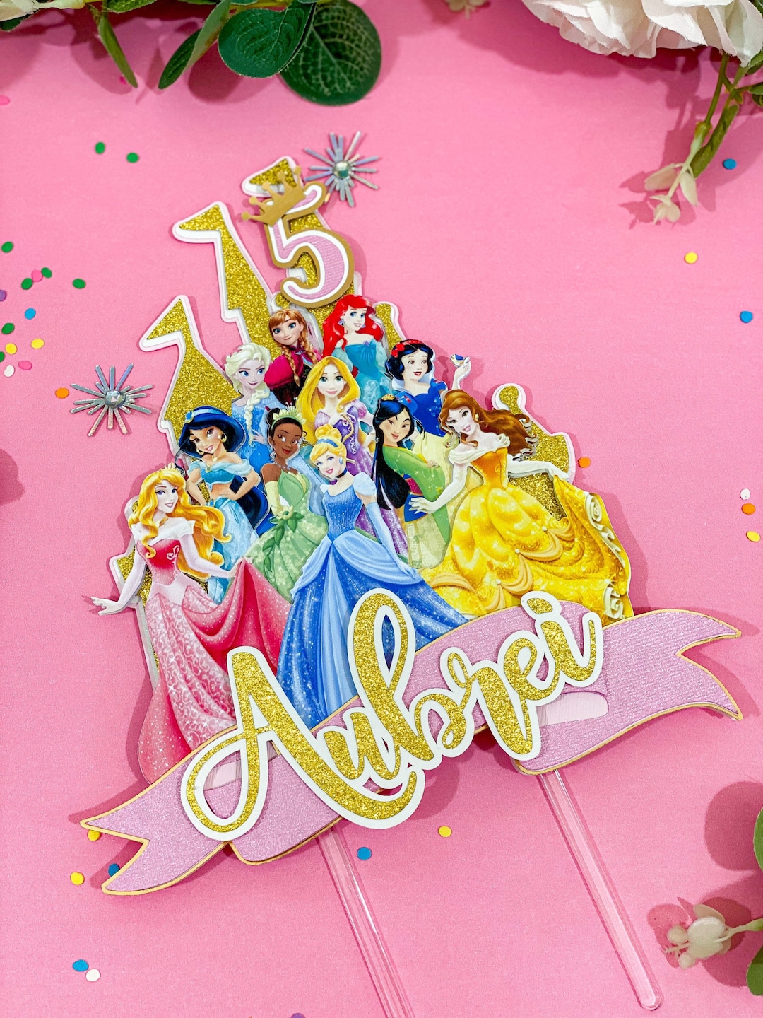 Princess Cake Topper | Princess Theme Party | Castle Princess Birthday ...