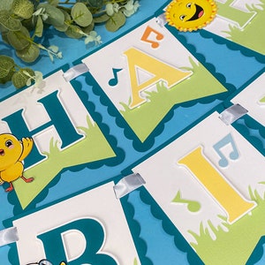 Canticos Happy Birthday Banner | Canticos Theme Party | Pollitos ...