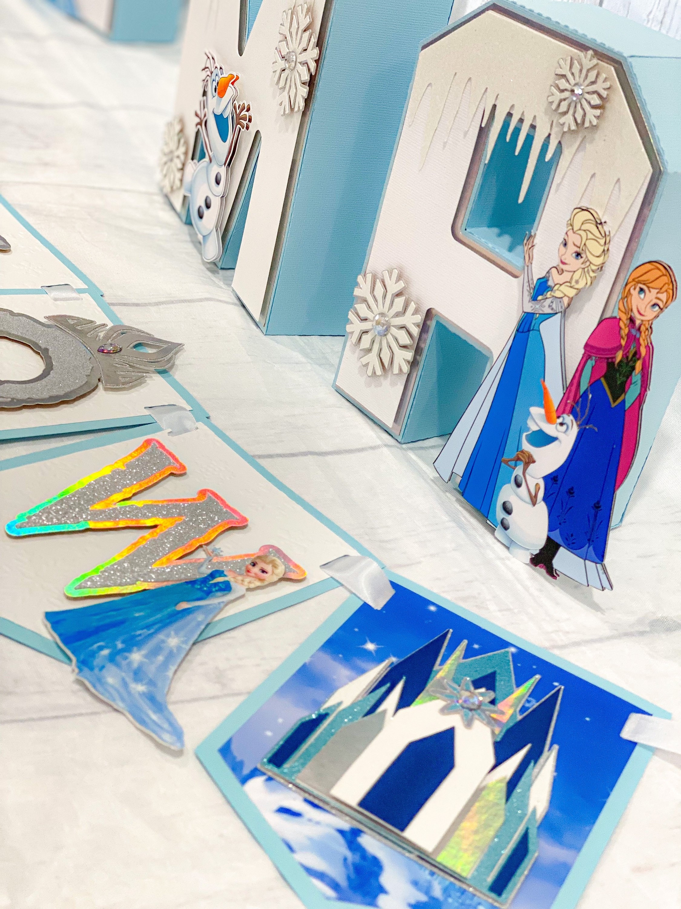 Frozen Theme 3D Letters Frozen Elsa Party Theme Frozen - Etsy