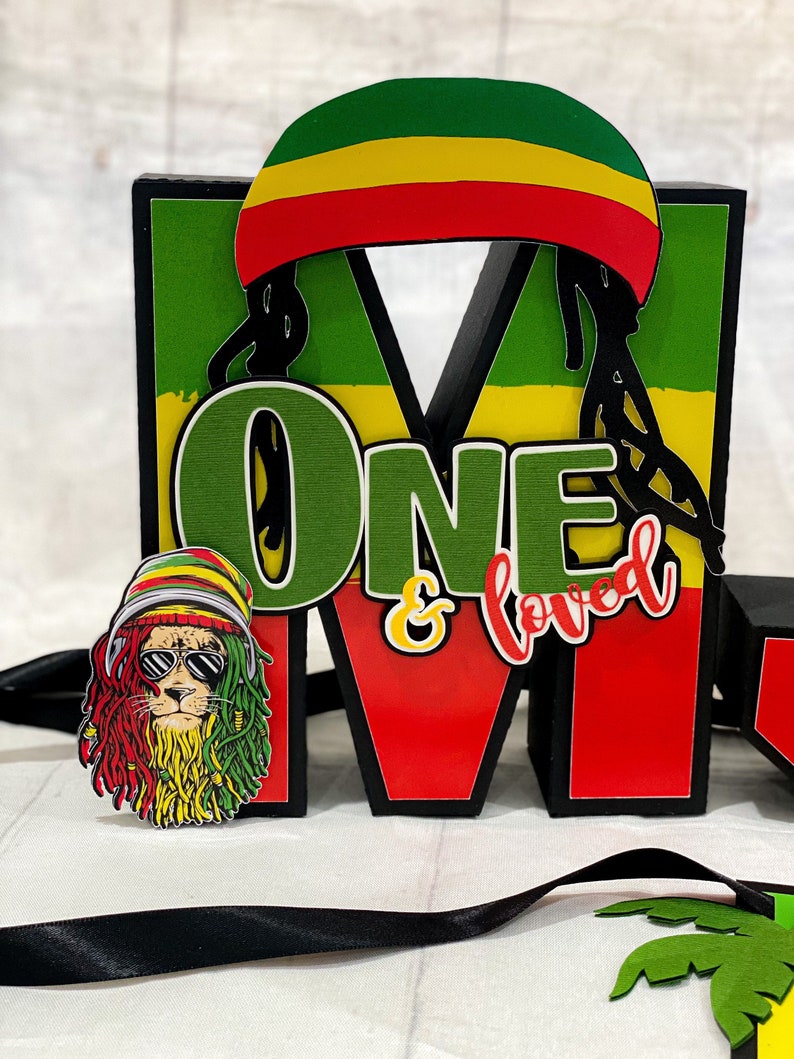 One & Loved Theme 3D Letters One Love First Birthday Party - Etsy