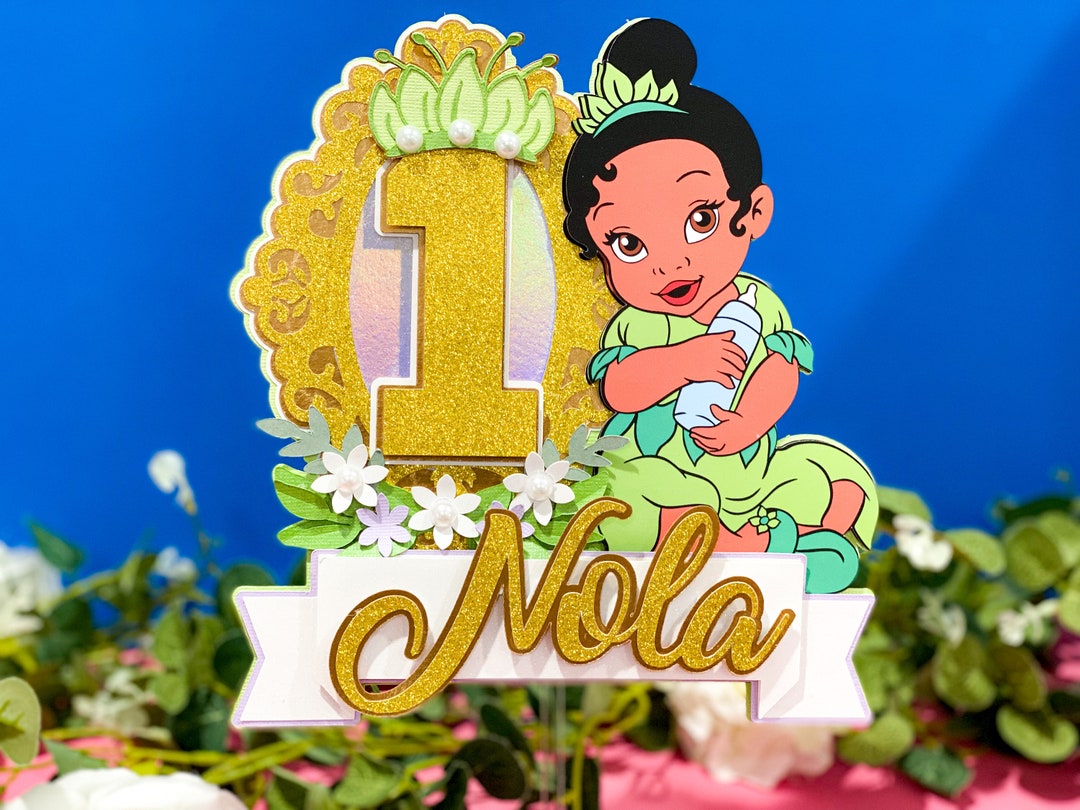 Baby Princess Tiana Cake Topper | Princess Theme Party | Princess and ...