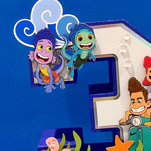 Luca 3D Letters or Numbers With Name | Luca Party Theme | Silenzio ...