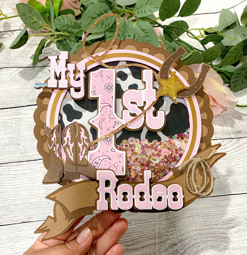 My First Rodeo Cake Topper Personalized Cake Topper - Etsy