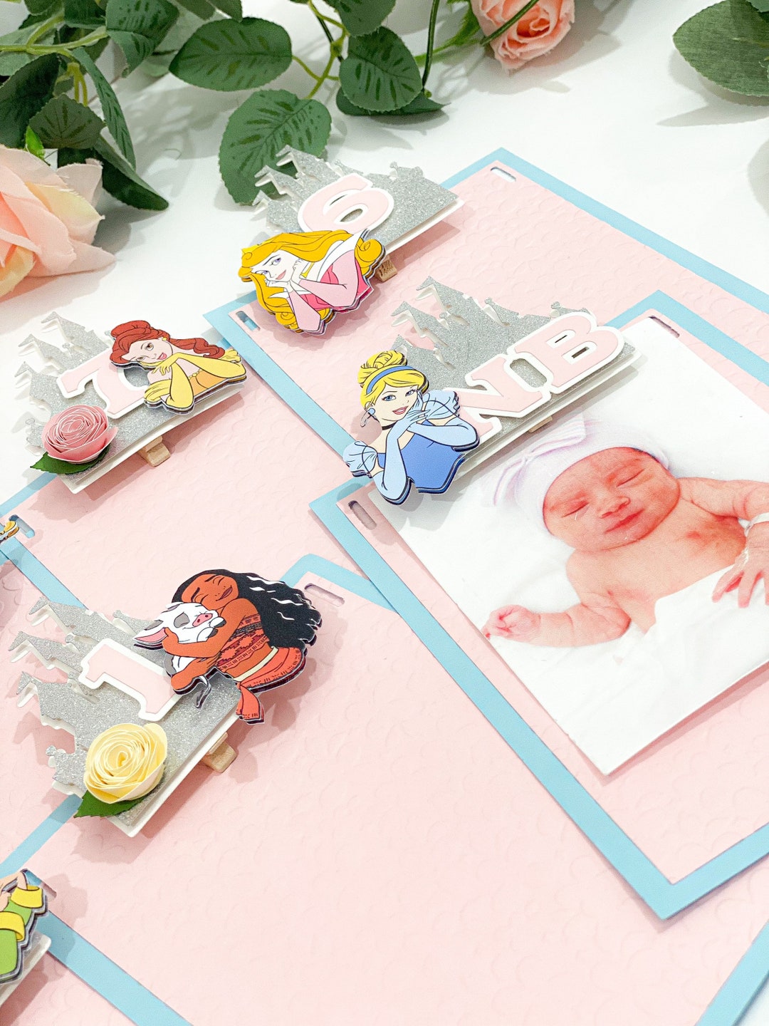 Princess Birthday Banner Princess Theme Party Supply Princess Monthly ...