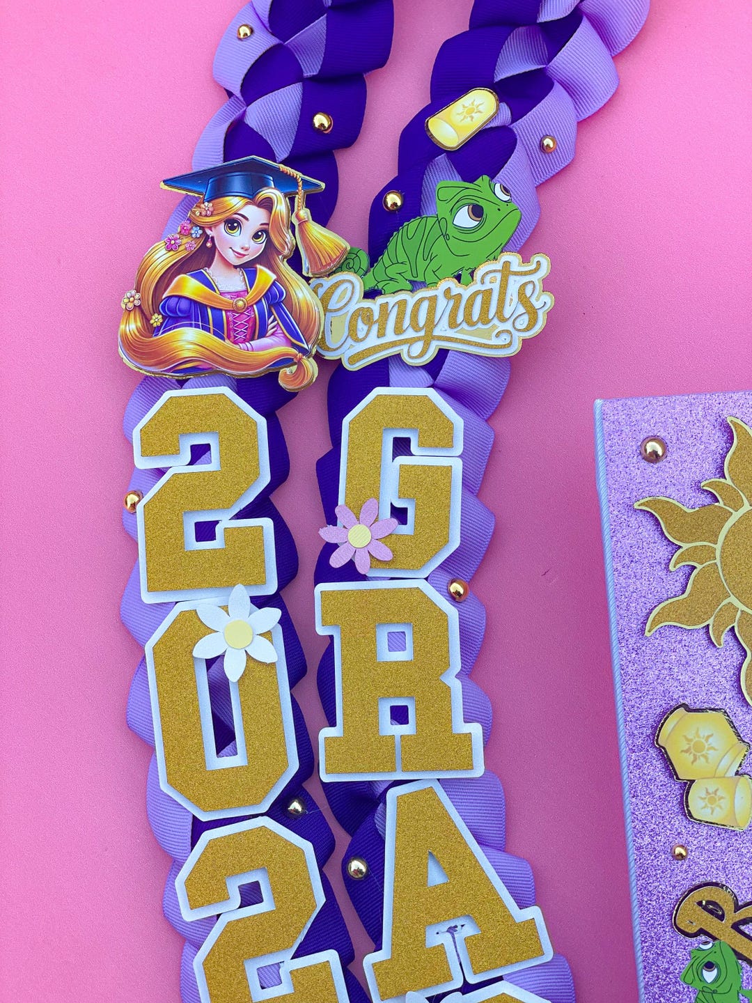 Rapunzel Graduation Lei | Kindergarten Graduation Lei | Graduation Gift ...