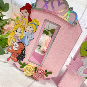 ONE Princess 3D Letters | Princess Party Theme | Princess Birthday ...