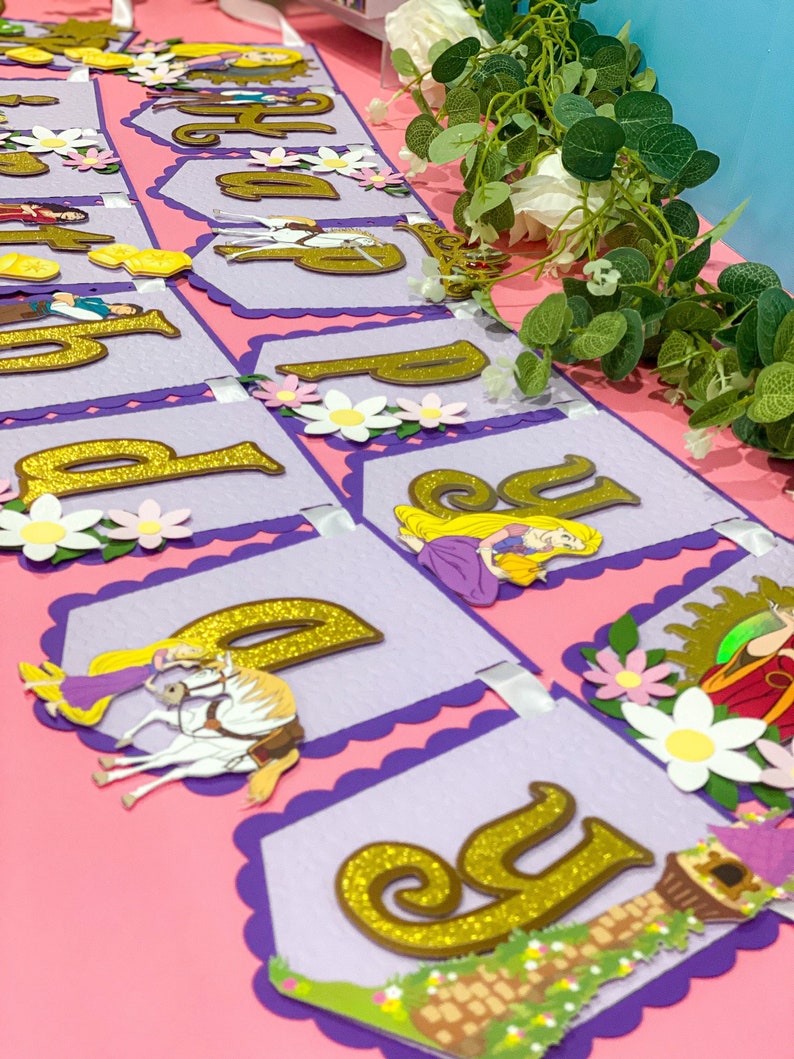 Rapunzel Mother Gothel Banner | Disney Princesses Theme Party ...