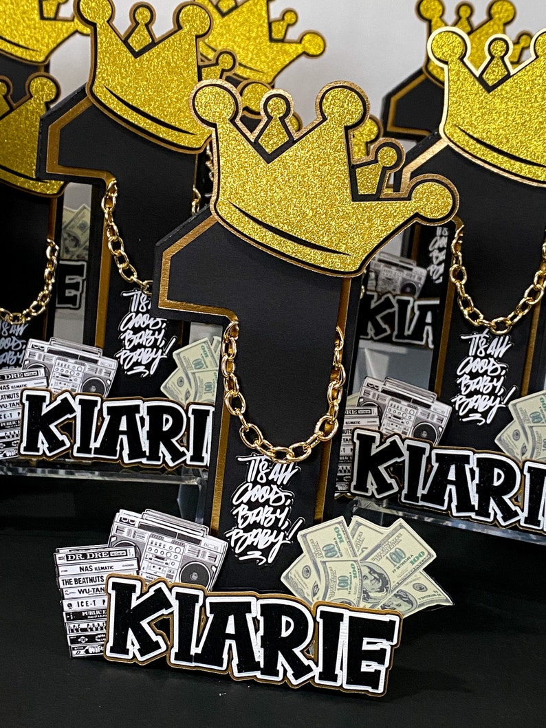 Notorious ONE Theme 3D Letters With Name | Hip Hop Party Theme | Rap ...