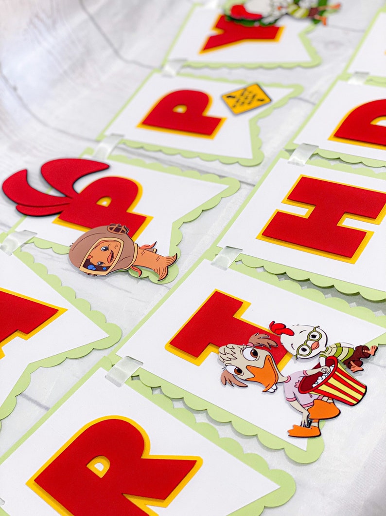Chicken Little Theme Banner | Chicken Little Theme Party | Chicken ...