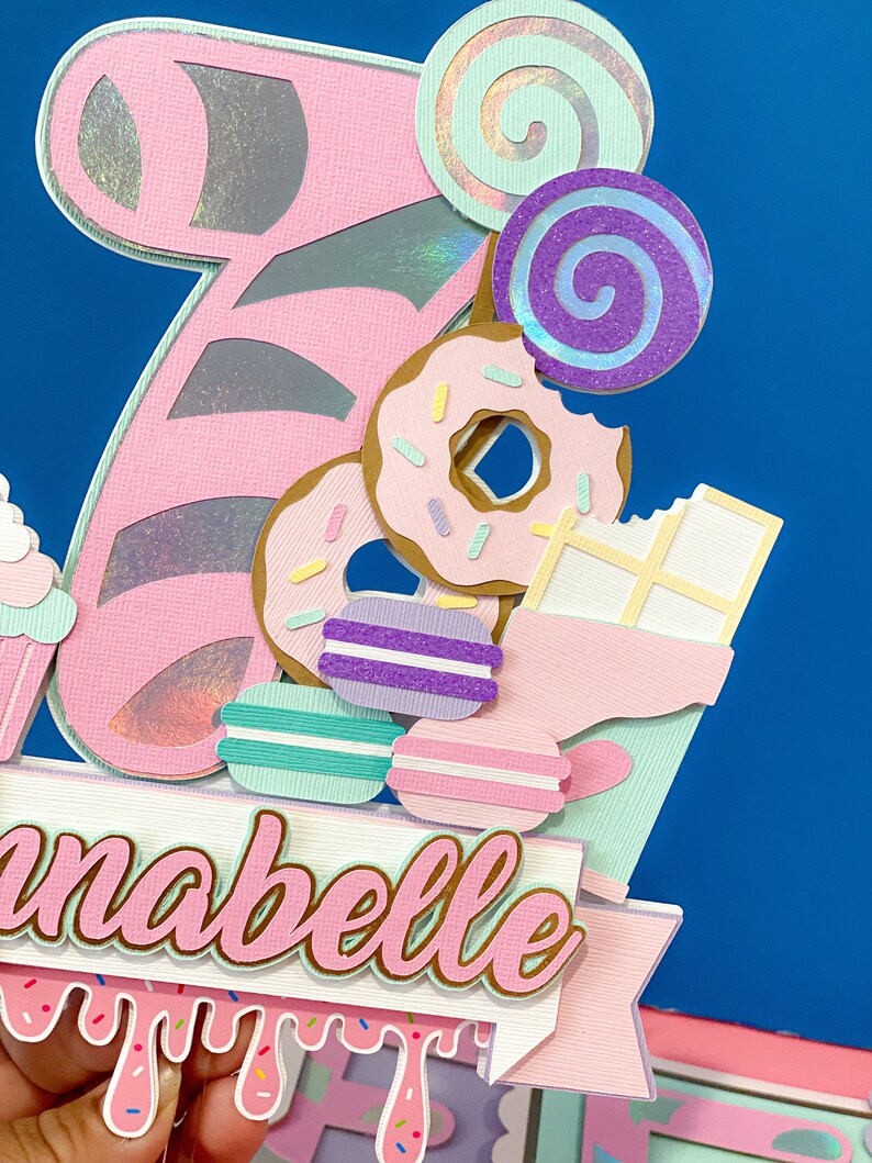 Candyland Cake Topper | Donut Sweet Treats Theme Party | Candy Birthday ...