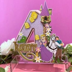 Rapunzel Flyn Rider Theme 3D Letters or Numbers | Rapunzel Tangled ...