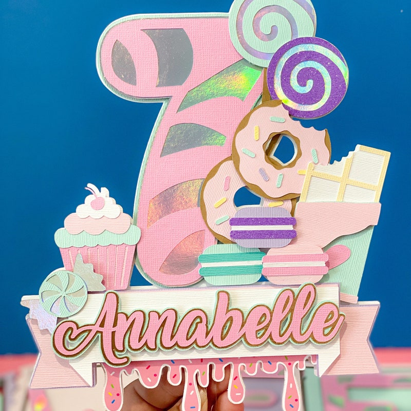 Candyland Donut Topper - Etsy