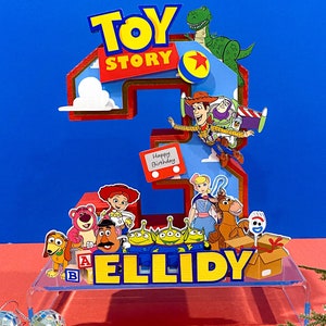 Large Toy Story 3D Letters or Numbers With Name | Toy Story Party Theme ...