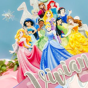 Princess Cake Topper | Princess Theme Party | Castle Princess Birthday ...