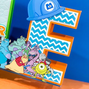 Monsters Inc Theme 3D Letters | Monsters Inc Theme | Monsters Inc Sully ...