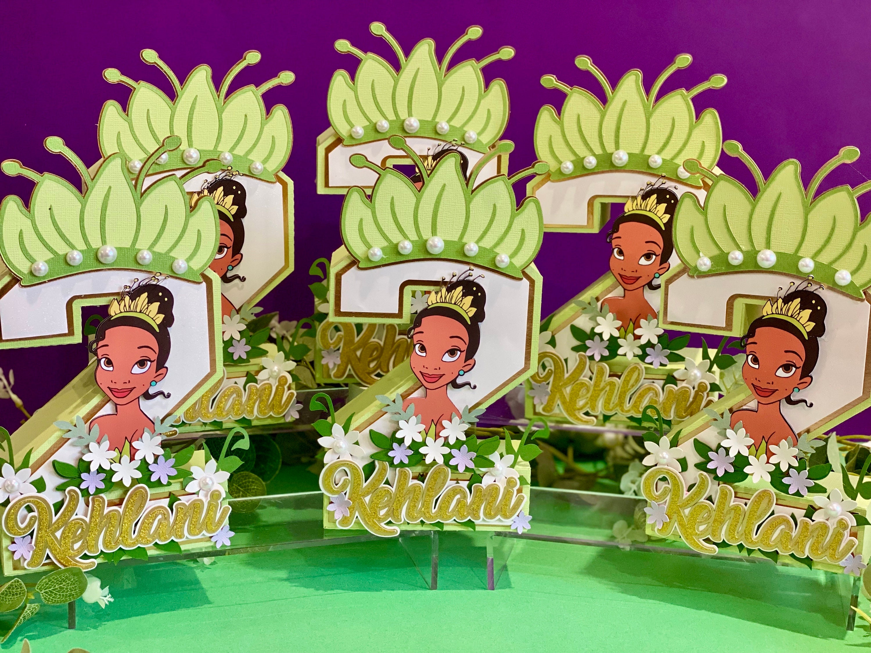 Princess Tiana Theme 3D Letters or Numbers | Tiana Party Theme ...