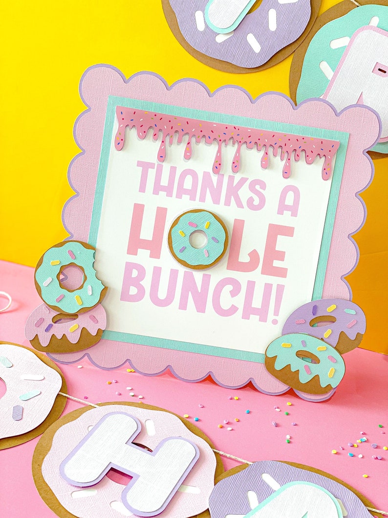Donut Table Sign Donut Sweet Treats Theme Party Sweet - Etsy