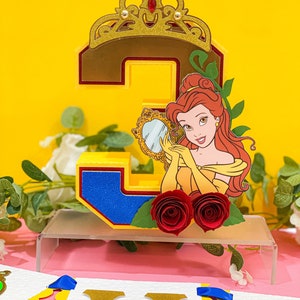 Belle Princess 3D Letters | Beauty and the Beast Princess Party Theme ...