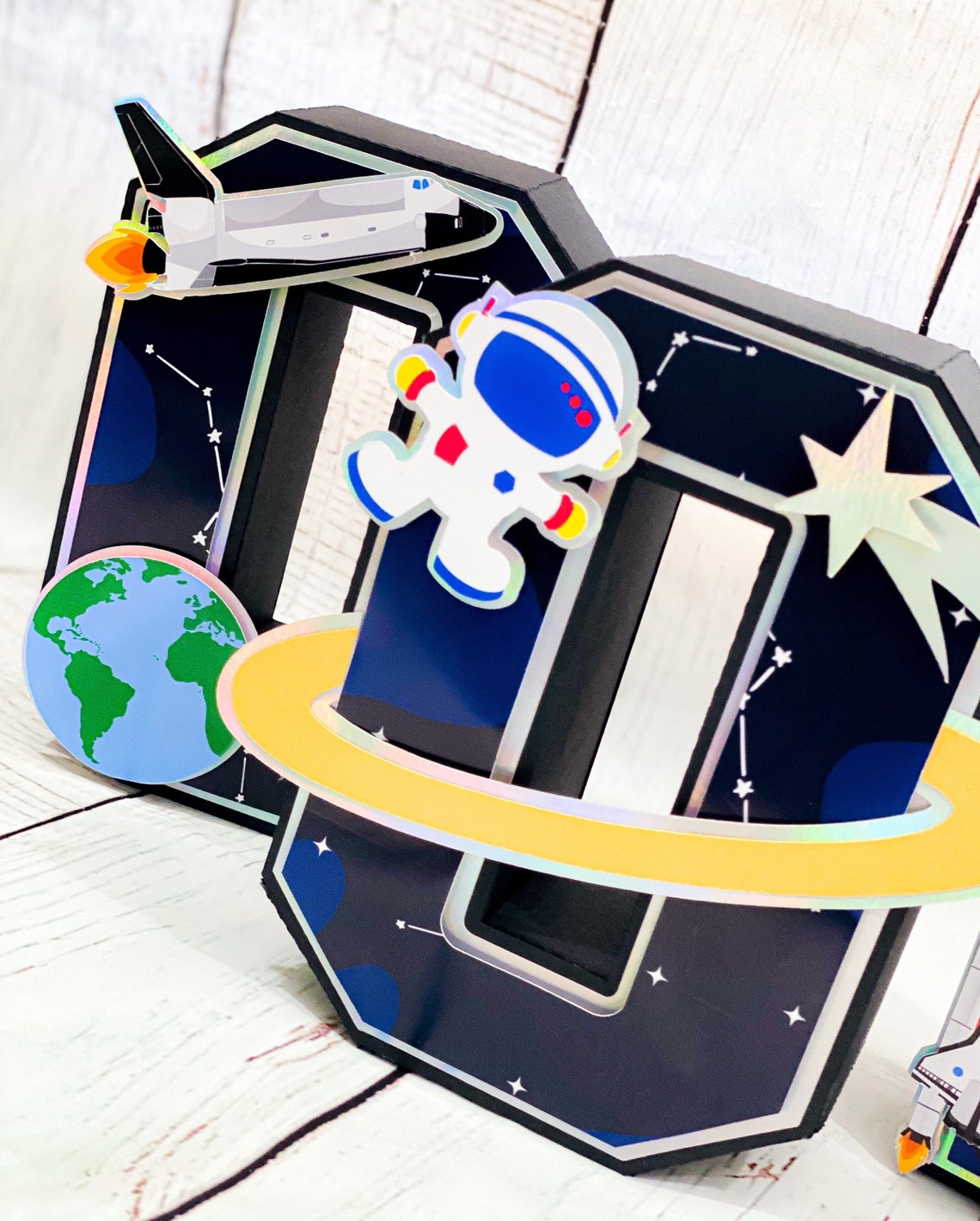 Space Theme Theme 3D Letters Space Party Theme Astronaut - Etsy