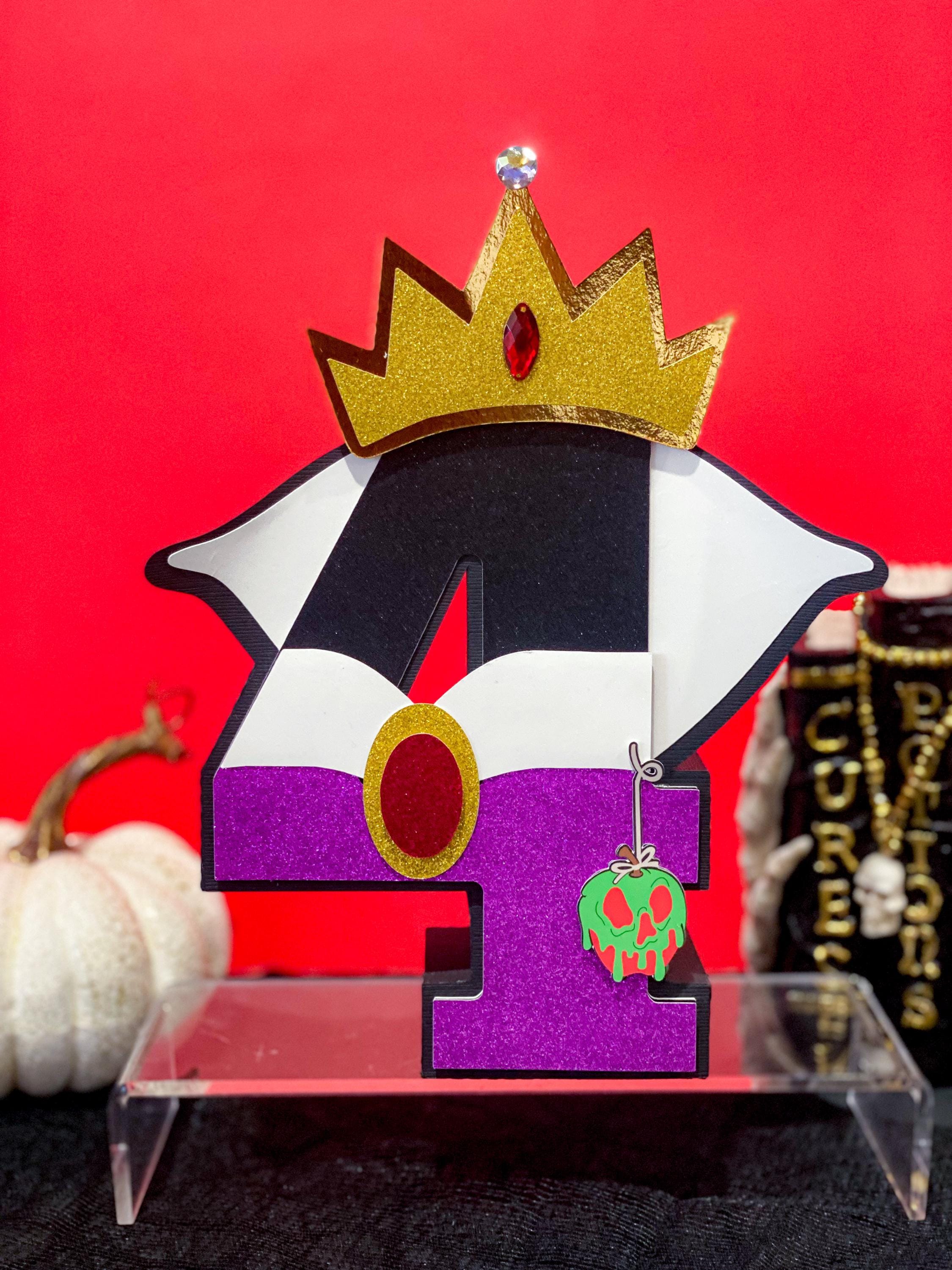 Evil Quee 3D Letters or Numbers| Disney Villains Party Theme | Birthday ...