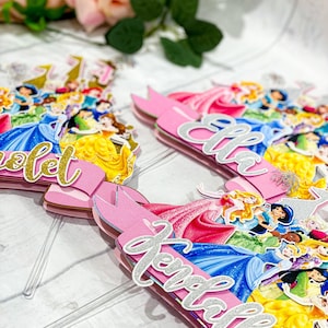 Princess Cake Topper | Princess Theme Party | Castle Princess Birthday ...