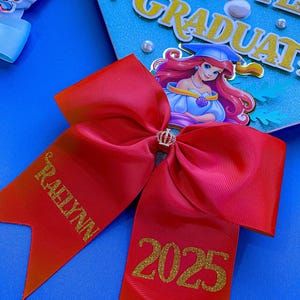 Bundle Ariel Mermaid Graduation Cap Topper & Lei | Kindergarten ...