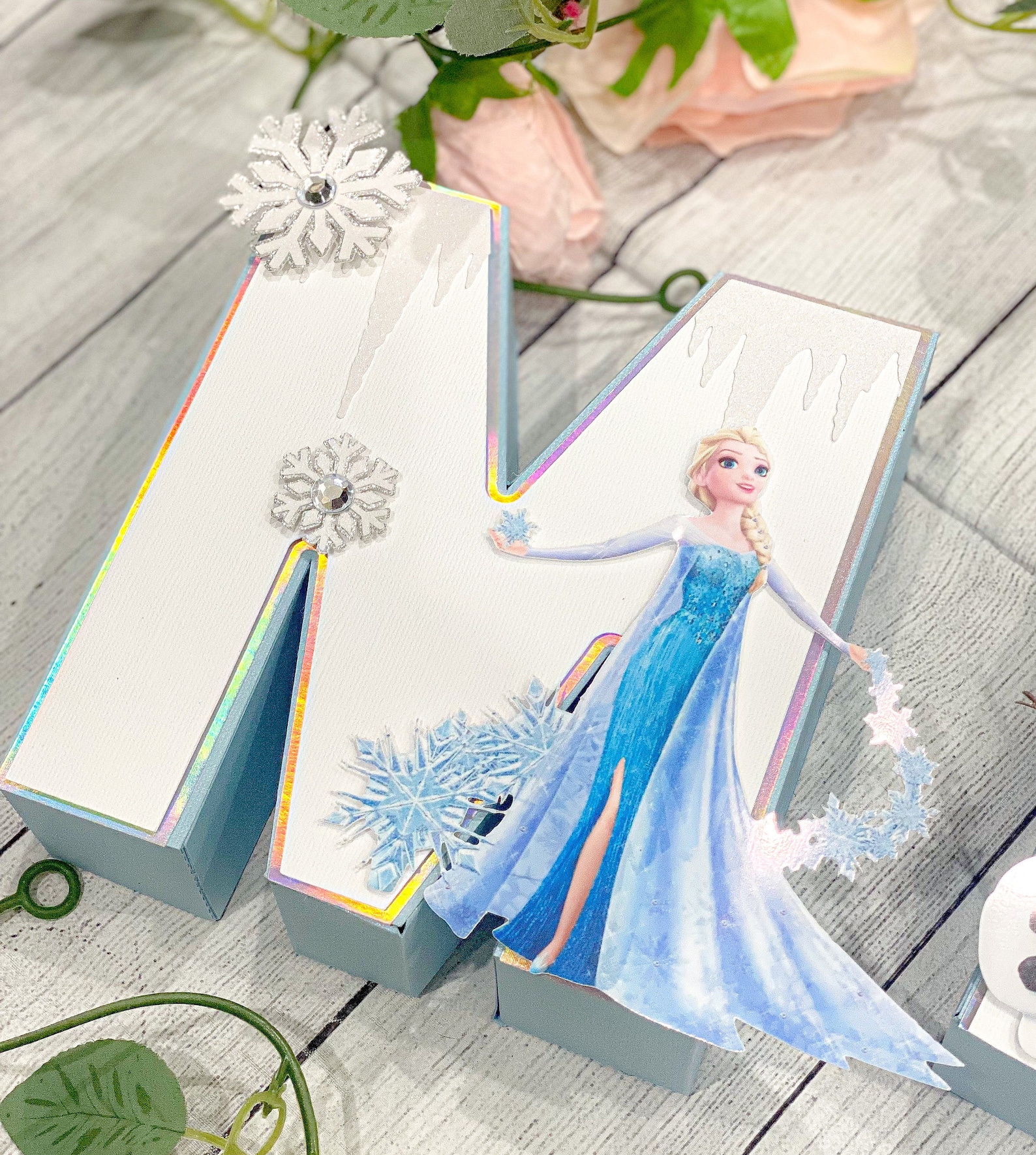 Frozen Theme 3D Letters Frozen Elsa Party Theme Frozen - Etsy