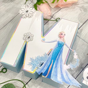 Frozen Theme 3D Letters Frozen Elsa Party Theme Frozen - Etsy