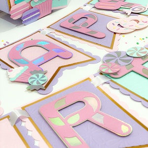 Candyland Birthday Banner | Pastel Candyland Theme Party | Happy ...
